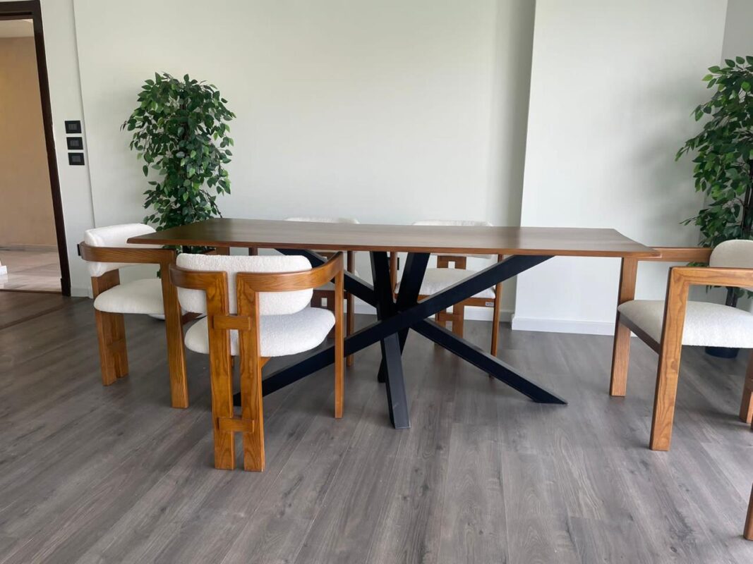 Outdoor Dining Table, Samoa Model. | Wood And Metal Egypt OutDoor ...